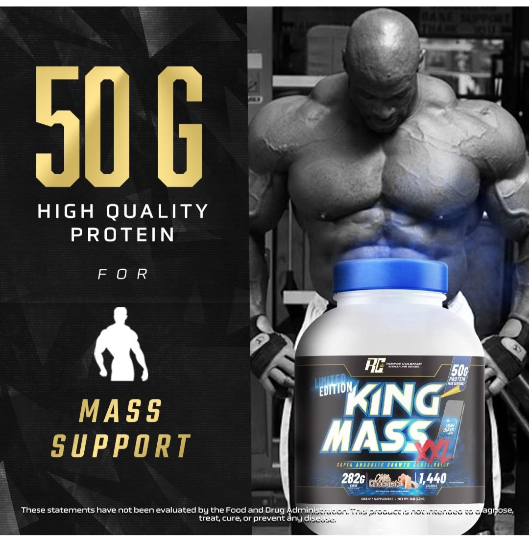 RC Ronnie Coleman KING MASS XL Gainer 6 LBS - Romans Empire Nutrition ...
